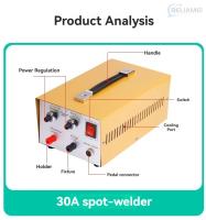 China Portable Mini Spot Welder 50A High Power With Goggles For Metal Welding for sale