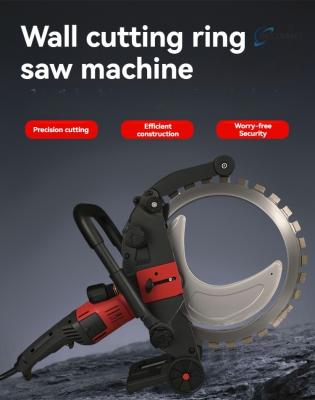 China 40cm Concrete Wall Door And Window Cutting Ring Saw 3.5kw Cement Wall And Floor Chasing Ring Saw for sale