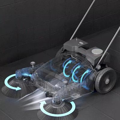 China Commercial S1 Hand-Pushed Sweeper Industrial Grade For Workshop Warehouse Farm Road Dust Cleaning for sale