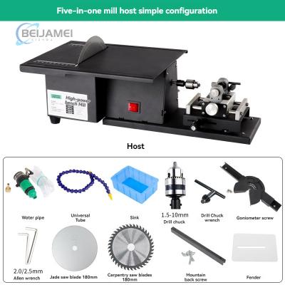 China 1850W Motor Table Saw Bench Mill Multifunctional & Easy To Operate Gem Jade Cutting Carving Polishing Drilling Machine for sale
