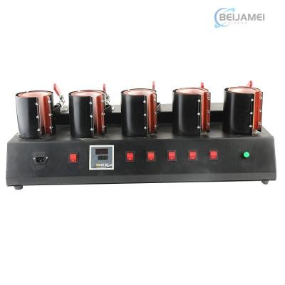 China Digital Mug Printing Machine, Color Changing Mug Printing Machine, LCD Display Transfer Machine, With 5 Heating Elements for sale