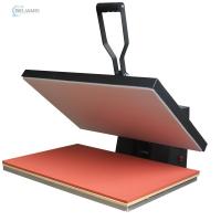 China 40 * 60cm Heat Transfer Printing Flat Embossing Semi-automatic Hanging Rope Sublimation Mini Clothing Hot Press Machine for sale