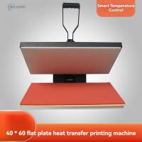 China 40 * 60cm Heat Transfer Printing Flat Embossing Semi-automatic Hanging Rope Sublimation Mini Clothing Hot Press Machine for sale