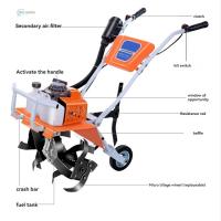 China 2/4 Stroke Micro Tiller Small Agricultural Gasoline Rotary Tiller Household Weeding Furrowing Plowing And Soil Loosening Tool for sale