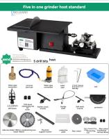 China 1850W Integrated Jewelry Polisher Gemstone Cutting Machine Small Table Grinder Jade Polishing Equipment for Bead Jade Processing for sale