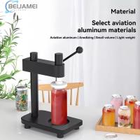 China Commercial Milk Tea Manual Driven Can Sealer High Quality Adjustable Beverage Can Sealing Machine for Outdoor Street Vending for sale