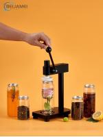 China Commercial Milk Tea Manual Driven Can Sealer High Quality Adjustable Beverage Can Sealing Machine for Outdoor Street Vending for sale