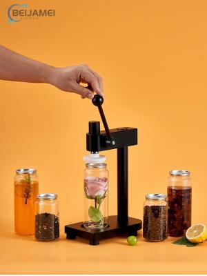 China Commercial Milk Tea Manual Driven Can Sealer High Quality Adjustable Beverage Can Sealing Machine For Outdoor Street Vending for sale