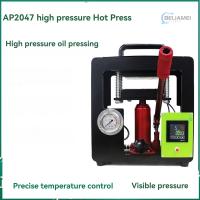 China Manual Dual-Heated Hydraulic Press 8 Ton High Pressure Lab Heat Transfer Oil Refining Machine for sale