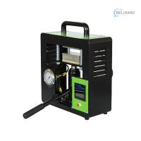 China Manual Dual-Heated Hydraulic Press 8 Ton High Pressure Lab Heat Transfer Oil Refining Machine for sale