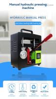 China Manual Dual-Heated Hydraulic Press 8 Ton High Pressure Lab Heat Transfer Oil Refining Machine for sale