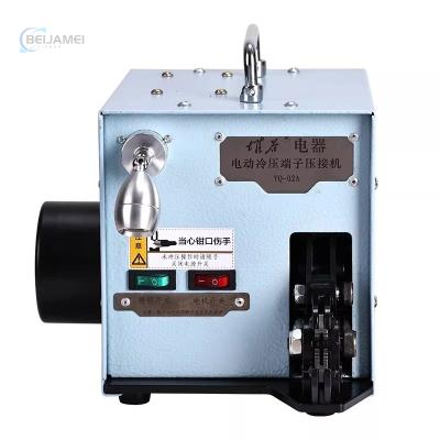 China YQ-02A Electric Terminal Crimping Machine Crimping Pliers 220V 60W Cold Pressing Terminal Crimper Tools for sale