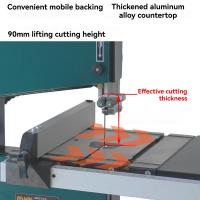 China 8 Inch 9 Inch Band Wire Saw Machine Woodworking Curve Table Woodworking Shape Metal Sawing Machine for sale