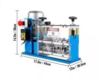 China Electric Scrap Copper Wire Stripping Machine Electric Power 0-38mm Wire Stripping Machine for sale