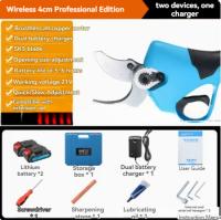 China Battery Powered Scissors Pruning Professional Electric Pruner Vineyard Electric Pruning Shears for sale