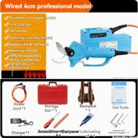 China Battery Powered Scissors Pruning Professional Electric Pruner Vineyard Electric Pruning Shears for sale