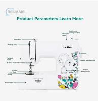 China Brother JA-007 Manual Feed Industrial Sewing Machine Household Computerized Lock Stitch Formation for Leather Garments for sale