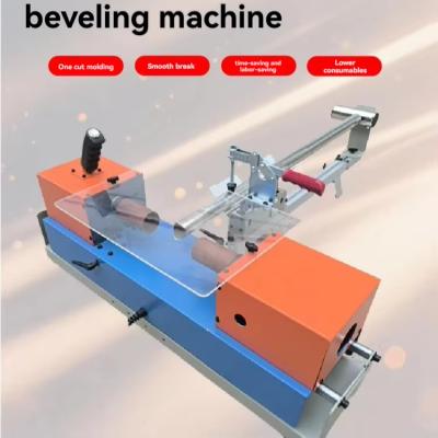 China High-Accuracy Double-Knife Electric Stainless Steel Beveling Machine PVC Mouth Artifacts Stair Motor Arc Grinding Pipe Cutting for sale