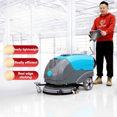 China Electric Push Floor Scrubber Commercial Cleaning Equipment for Workshop/Warehouse for sale