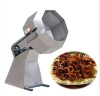 China Food Truck Seasoning Machine Automatic Nut/fava Bean/french Fry/snack Seasoning Mixer Drum Seasoning Machine for sale