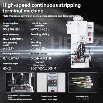 China Fully Automatic Strip Stripping and Terminal Making Machine with Multifunctional Sheath and Multi-core Wire for sale