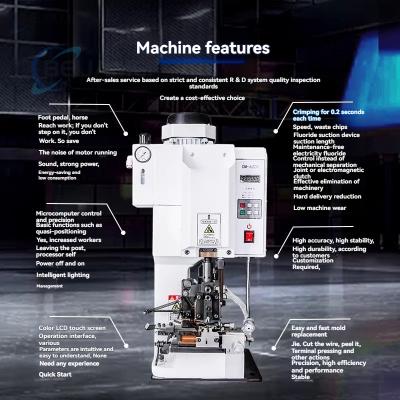 China Fully Automatic Cutting Cabling Strip Stripping and Terminal Making Machine with Multifunctional Sheath Multi-core Wire for sale