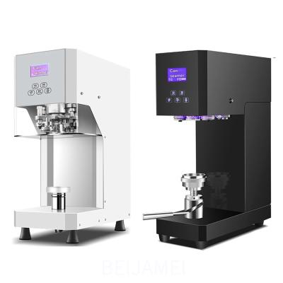 China Automatic Can Sealer Aluminum Cap Sealing Machine for Milk Tea Shop for sale