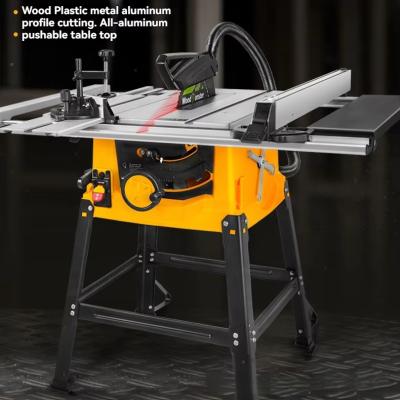 China Woodworking Push Table Saw 220V Large Board Can Be Inverted Carving Machine Aluminum Wood Dual-use Cutting Machine for sale