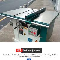 China Woodworking Vertical Spindle Circular Saw Swing Angle MJ113TD 220V 3kW Blade Universal Cutting Machine for sale