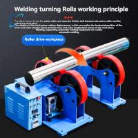 China Heavy Duty 1 Ton Welding Rotator Adjustable Speed Pipe Roller for Tank Welding Workpiece for sale