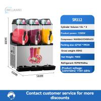 China Commercial Slush Machine Single/Double/Triple Tank 110V/220V Frozen Drink Slushie Maker Smoothie Juice Machine for sale