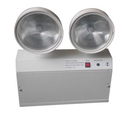 China 2W Ni-Cd Battery Twin Spot LED Emergency Light 3.6V 1.6Ah Steel Casing for sale