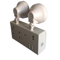 China 2W Ni-Cd Battery Twin Spot LED Emergency Light 3.6V 1.6Ah Steel Casing for sale