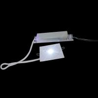 China Battery Backup Recessed Emergency LED Ceiling Light 3W 350mm with 3+ Hour Runtime IP42 Rated for sale