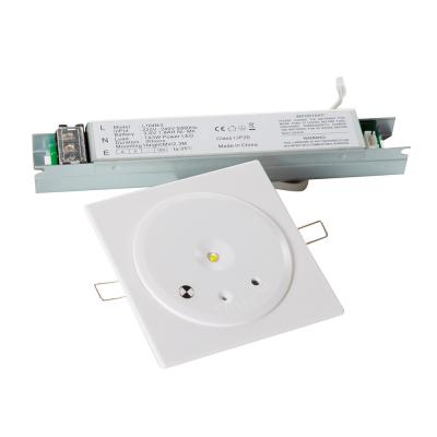 China Fire-Retardant Recessed LED Ceiling Emergency Light 3 Hours Operation 350mm×110mm×38mm IP20 Rated for sale