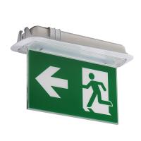 China Automatic Rechargeable LED Exit Sign Ceiling Recessed Double Side 220-240V 3 Hour for sale