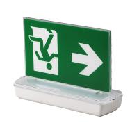 China Automatic Rechargeable LED Exit Sign Ceiling Recessed Double Side 220-240V 3 Hour for sale