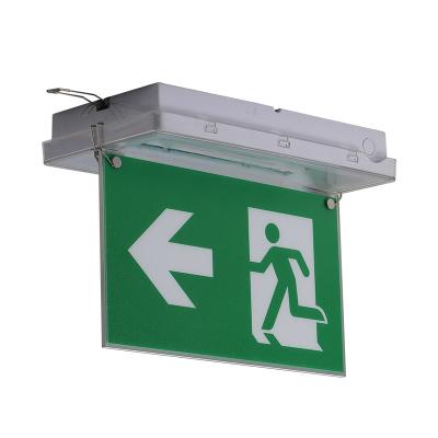China Exit Sign LED 5W Emergency Light IP65 Waterproof for sale