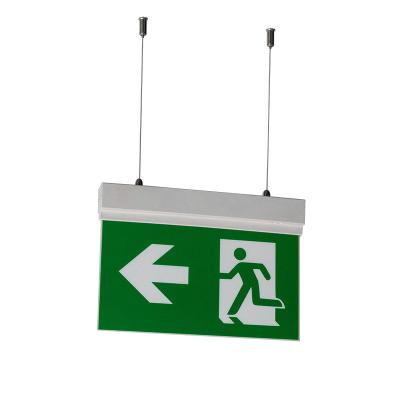 China SMD 2835 LED Emergency Commercial Exit Sign Double Side 220-240V with 3+ Hours Backup for sale