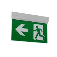 China SMD 2835 LED Emergency Commercial Exit Sign Double Side 220-240V with 3+ Hours Backup for sale