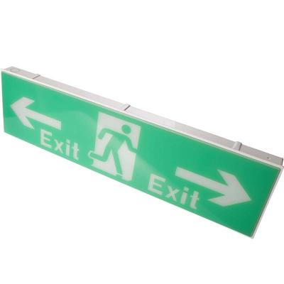 China 220V LED Emergency Exit Sign 3 Hours Duration Nickel Cadmium Battery 3 Years Warranty for sale