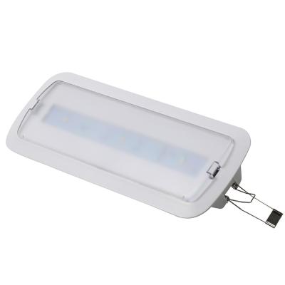 China IP20 1.5W 120lm Recessed Emergency Light with Ni-Cd Battery Backup ABS Casing for sale