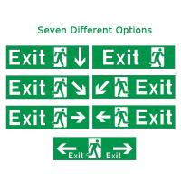 China Wall Surface Mounted Indoor LED Emergency Exit Sign 3.6V Ni-Cad Battery 3 Hours for sale