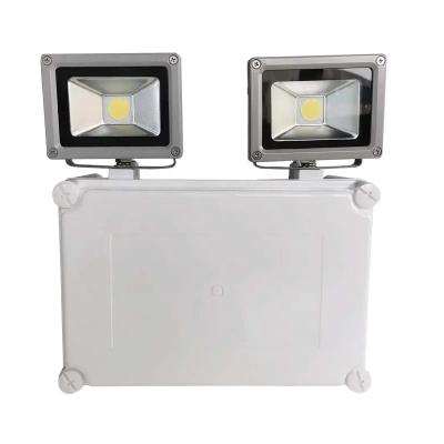 China Rechargeable Battery Backup LED Twin Spot Emergency Light 20W IP65 Waterproof 3h for sale