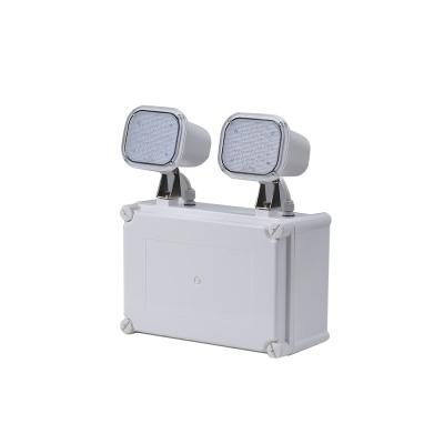China 2x6W Twin Spot Emergency Light IP65 Waterproof 50000 Hours Lifespan 3-Year Warranty for sale