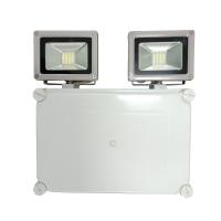 China 2500lm IP65 Waterproof Rechargeable LED Twin Spot Emergency Light 220-240V for sale