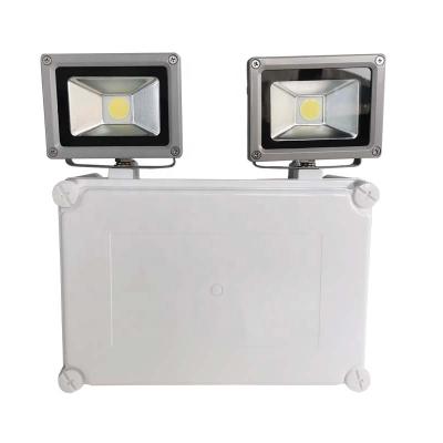 China Waterproof 2x10W LED Emergency Lamp Twin Spot Light IP65 1000lm 3h for sale