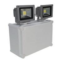 China Waterproof 2x10W LED Emergency Lamp Twin Spot Light IP65 1000lm 3h for sale