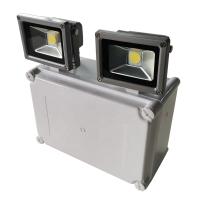 China Waterproof 2x10W LED Emergency Lamp Twin Spot Light IP65 1000lm 3h for sale