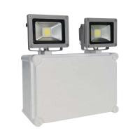 China Waterproof 2x10W LED Emergency Lamp Twin Spot Light IP65 1000lm 3h for sale
